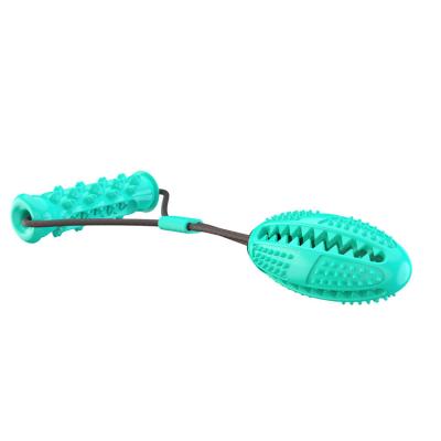 Cina 2021 Top Selling Funny Interactive Puppy Teeth Cleaning Chew Toy Dog Toothbrush Toy in vendita
