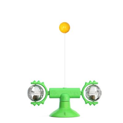 Cina Wholesale Interactive Bulk Turntable Windmill Cat Catnip Toy Feather Teaser Scratcher Pet Cat Toys in vendita