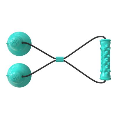 Cina High Quality New Single Suction Cup Molar Ball Dog Toothbrush Teeth Cleaning Chew Toys For Pet in vendita