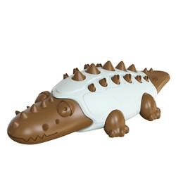 中国 Explosive Crocodile Leaking Ball Resistant To Biting Dog Bite Toy Teeth Cleaning Molar Stick Toy 販売のため