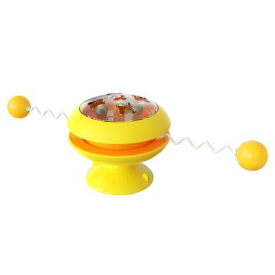 中国 Wholesale Pet Cat Toys Catnip Spinning Ball Toy Turntable Bite Resistant Toy Ball Interactive Cat Rod Wire Cat Supplies 販売のため