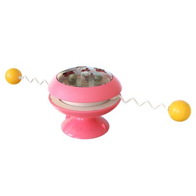 中国 Wholesale Pet Cat Toys Catnip Spinning Ball Toy Turntable Bite Resistant Toy Ball Interactive Cat Rod Wire Cat Supplies 販売のため