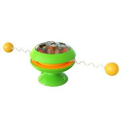 中国 Wholesale Pet Cat Toys Catnip Spinning Ball Toy Turntable Bite Resistant Toy Ball Interactive Cat Rod Wire Cat Supplies 販売のため