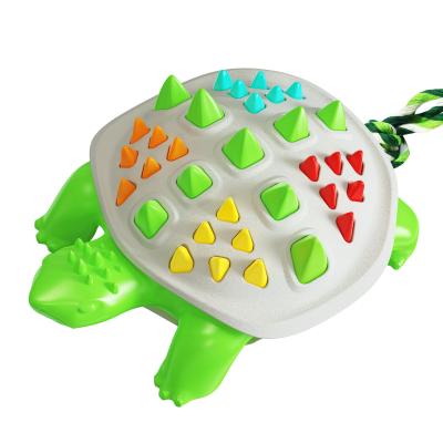 Cina Manufacturers Sell Well Colorful Turtle Dog Cleaning Teeth Toy Pet Toys Dog Chew Toy in vendita
