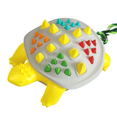 Cina Manufacturers Sell Well Colorful Turtle Dog Cleaning Teeth Toy Pet Toys Dog Chew Toy in vendita