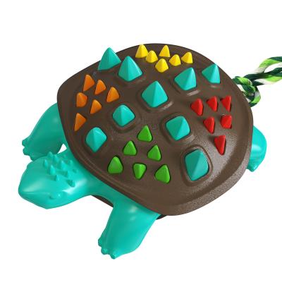 Cina Manufacturers Sell Well Colorful Turtle Dog Cleaning Teeth Toy Pet Toys Dog Chew Toy in vendita