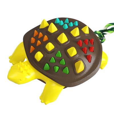 Cina Manufacturers Sell Well Colorful Turtle Dog Cleaning Teeth Toy Pet Toys Dog Chew Toy in vendita