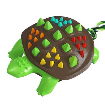 Cina Manufacturers Sell Well Colorful Turtle Dog Cleaning Teeth Toy Pet Toys Dog Chew Toy in vendita