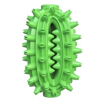 中国 Clean Teeth Leaking Molar Dog Toothbrush Pet Toy Bite Resistant Dog Toy Ball 販売のため