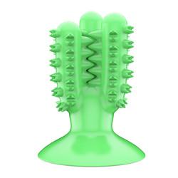 Cina High Quality Dog Chew Toys Cactus Shape Dog Toothbrush Pet Suction Cup Toys For Pet in vendita