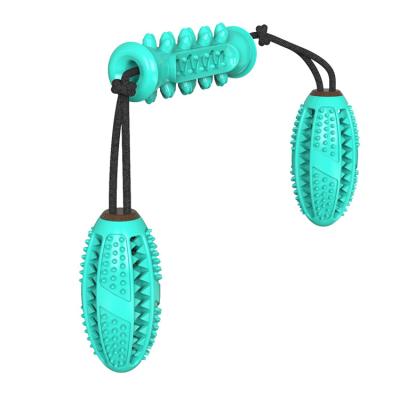 Cina Brand New Interactive Dog Chew Toy Food Dispenser And Bite-resistant Clean Teeth Pet Playing Balls in vendita