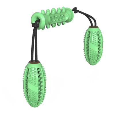 Cina Brand New Interactive Dog Chew Toy Food Dispenser And Bite-resistant Clean Teeth Pet Playing Balls in vendita