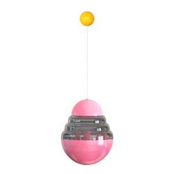 Cina Slow feeder tumbler interactive plaything with cat stick cat turntable leaking food teasing ball cat pet toy in vendita