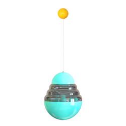 Cina Slow feeder tumbler interactive plaything with cat stick cat turntable leaking food teasing ball cat pet toy in vendita