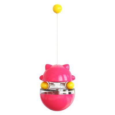 Cina Wholesale interactive pet dancing spinning cat toy leaking slow food ball in vendita