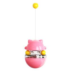 Cina Wholesale interactive pet dancing spinning cat toy leaking slow food ball in vendita