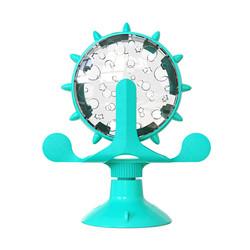 Cina 2021 Interesting New Product Cat Snack Dispenser Interactive Small Pet Toy Leaking Supply Windmill Kitten Feeder in vendita