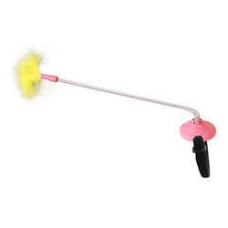 Cina Wholesale Adjustable Pet Interactive Toy Funny Pet Wand Teasing Cat Stick Cat Teaser Stick With Spring Rod in vendita