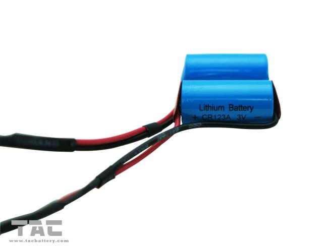 Non-rechargeable 3.0V CR123A 1300mah Li-Mn Battery with wire