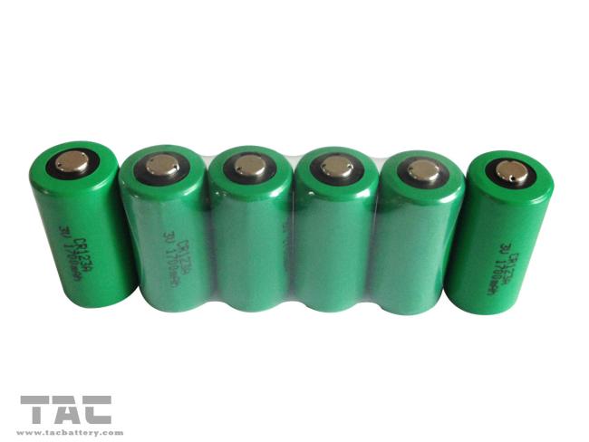 High Capacity 3.0V CR123A 1700mAh Li-Mn Battery