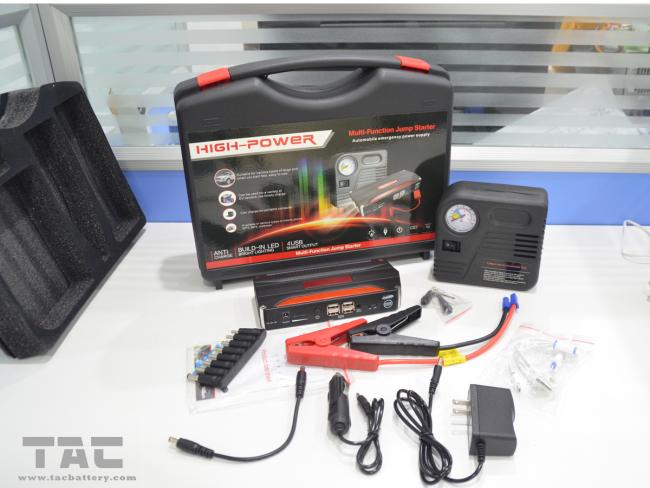 2015 Latest 4 USB Output Car Jump Starter with Hammer and Safe Light