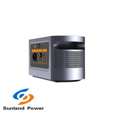 Chine Centrale portative gris-foncé de système de stockage de l'énergie 1000W avec la sortie à C.A. à vendre