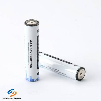 China 1.5V AAA Rechargeable Lithium Ion Cylindrical Battery With Type C Connector for sale