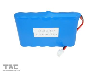 Cina Pacchetto profondo 4.5Ah 6.4V LiFePO4 della batteria del cerchio 18650 per il prodotto solare in vendita