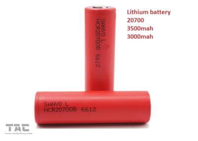 중국 전기 차량 3.7V 3000MAH 30C를 위한 20700 리튬 이온 원통 모양 건전지 판매용