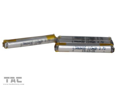 Cina batteria di E-cig LIR68500/LIR68430 di 3.7V la grande per il corredo 110mAh ROHS di ego Ce4 ha approvato in vendita