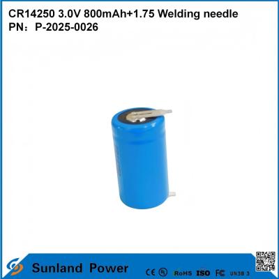 China CR14250 3.0V 800mAh+1.75 Welding needle can be used for Smart metering water meters electricity meters gas meters memory backup CMOS memory RTC real-time clocks wireless alarm sensors for sale