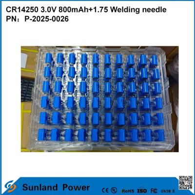 China CR14250 3.0V 800mAh+1.75 Welding needle can be used for Smart metering water meters electricity meters gas meters memory backup CMOS memory RTC real-time clocks wireless alarm sensors for sale