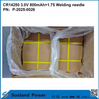China CR14250 3.0V 800mAh+1.75 Welding needle can be used for Smart metering water meters electricity meters gas meters memory backup CMOS memory RTC real-time clocks wireless alarm sensors for sale