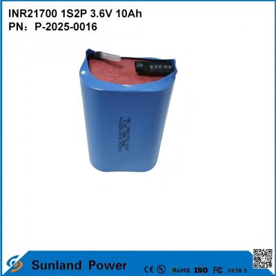 China BATERÍA INR21700 1S2P 3.6V 10Ah  Es adecuada para cámaras de vigilancia inalámbricas, cerraduras de puertas inteligentes, monitores médicos portátiles, pasarelas de sensores industriales, drones, modelos RC, robots y electrónica de consumo. en venta