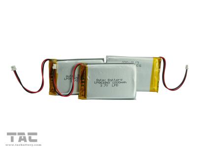 中国 PDAのためのLipo LP063465 3.7V 1300mAhポリマー リチウム イオン電池 販売のため