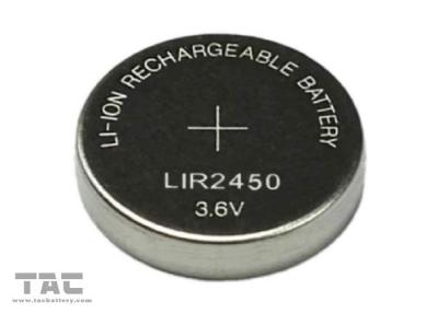 China Lithium Ion LIR2450 3.6V 120mah Button Cell For Electronic Dictionaries for sale