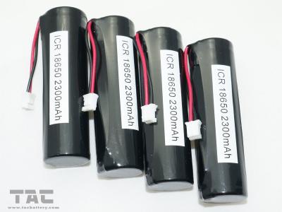 중국 E 장난감을 위한 철사를 가진 재충전용 리튬 이온 건전지 ICR18650 2300mAh 판매용