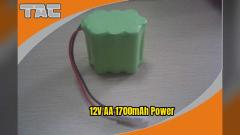 12V AA 1700mAh NiMH Rechargeable Batteries