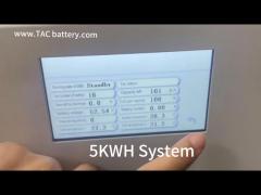 Laag Voltage die het Systeem 51.2V 100AH 5000WH van de Zonne-energieopslag met Omschakelaar stapelen