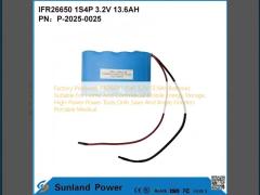 L'usine produit des batteries IFR26650 1S4P 3.2V 13.6Ah adaptées au stockage d'énergie mobile domestique et commercial, des outils de puissance de haute puissance, des perceuses, des scies et des broyeurs d'angle, des appareils médicaux portables