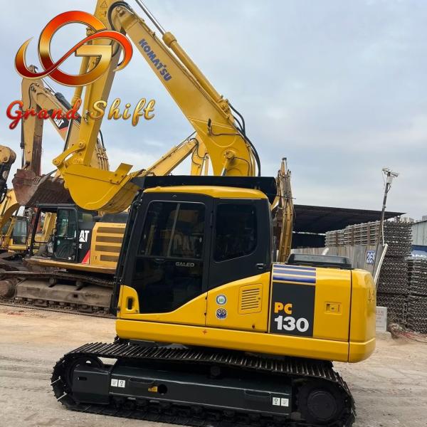 Quality Used Komatsu PC130 Crawler Hydraulic Excavator with 66KW Power 15000 - 25000 kg Operating Weight for sale