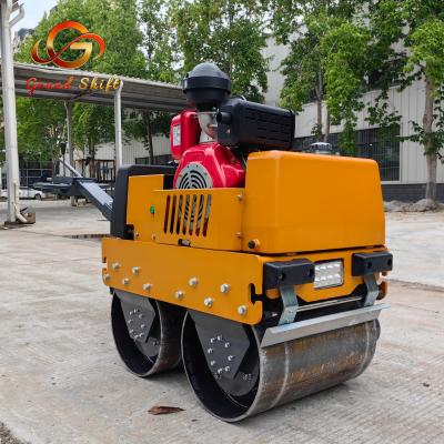 China Compact Walk Behind Road Roller Double Drum Vibratory Road Roller SVH60M fficient Asphalt for sale