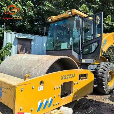 China Used XCMG XS223J 22 Ton Single Drum Road Roller 36 kW Engine and Dual-Frequency Vibration for sale