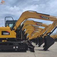 Quality TZ80 New Crawler Hydraulic Excavator with 7800kg Operating Weight, 46.2kW Rated for sale