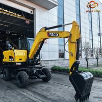 Quality Chinese Brand TZ60W New Wheeled Hydraulic Excavator with 60kg 35.9kW 0.18m³ for sale