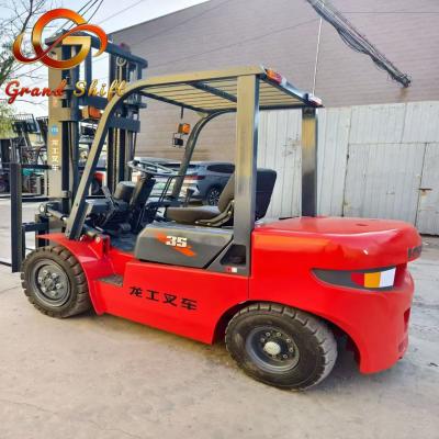 China Longgong 3.5 Ton Diesel Forklift With Grand Shift Transmission And Fuel Efficient Engine for sale