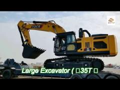 tz550 55ton high-efficiency hydraulic crawler excavator for landscaping with 135kw power and 0.93m³