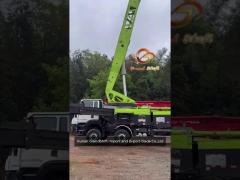 second hand zoomlion zlj5440thbje 56m boom concrete pump truck with 180m³/h and 420 hp engine