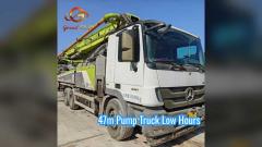 Used Zoomlion 47m Pump Truck Low Hours