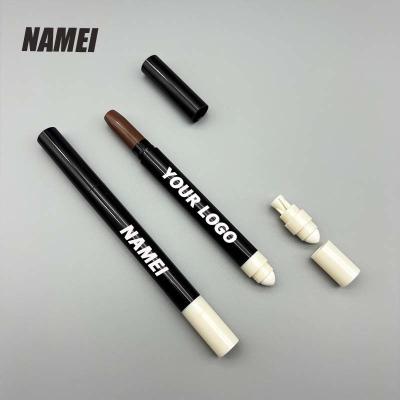 China New Cosmetic Packaging 4g White Pink Chapstick Lipstick Pen Plastic Tube With Chipper And Cotton Brush for sale
